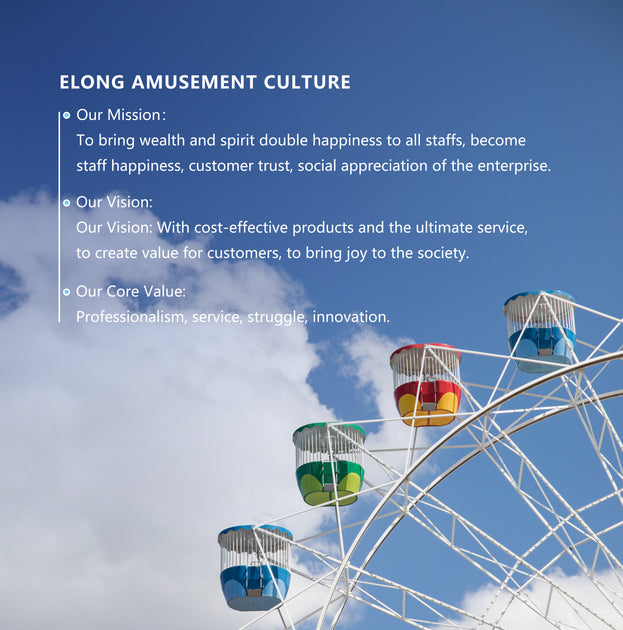 Mission, Vision, Core Value of Elong | Elong Amusement