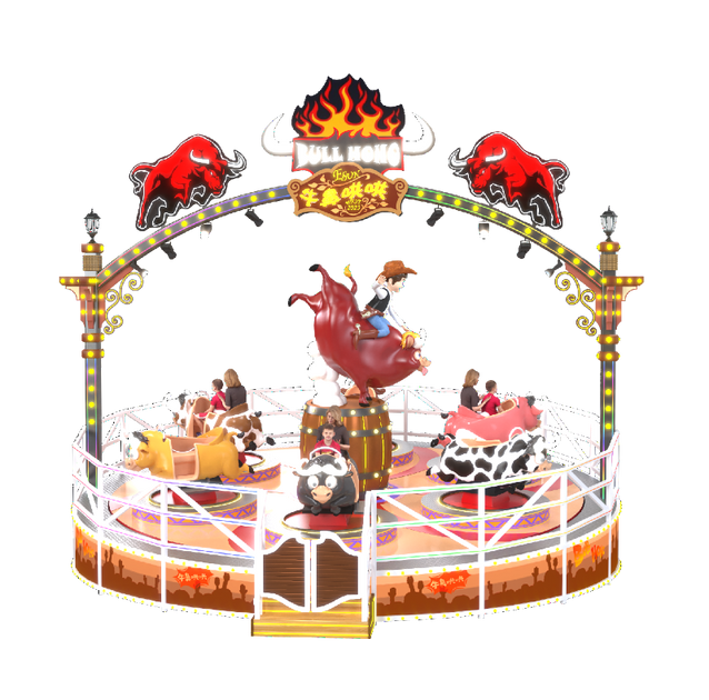 "Wild West Adventure Bull Ride: 12-Seat Crazy Bullfighting and Spinnin ...